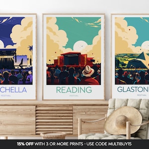 Reading Festival Print Reading Poster, Festival Artwork - Etsy