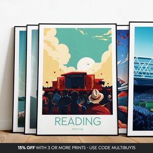Reading Festival Print Reading Poster, Festival Artwork - Etsy