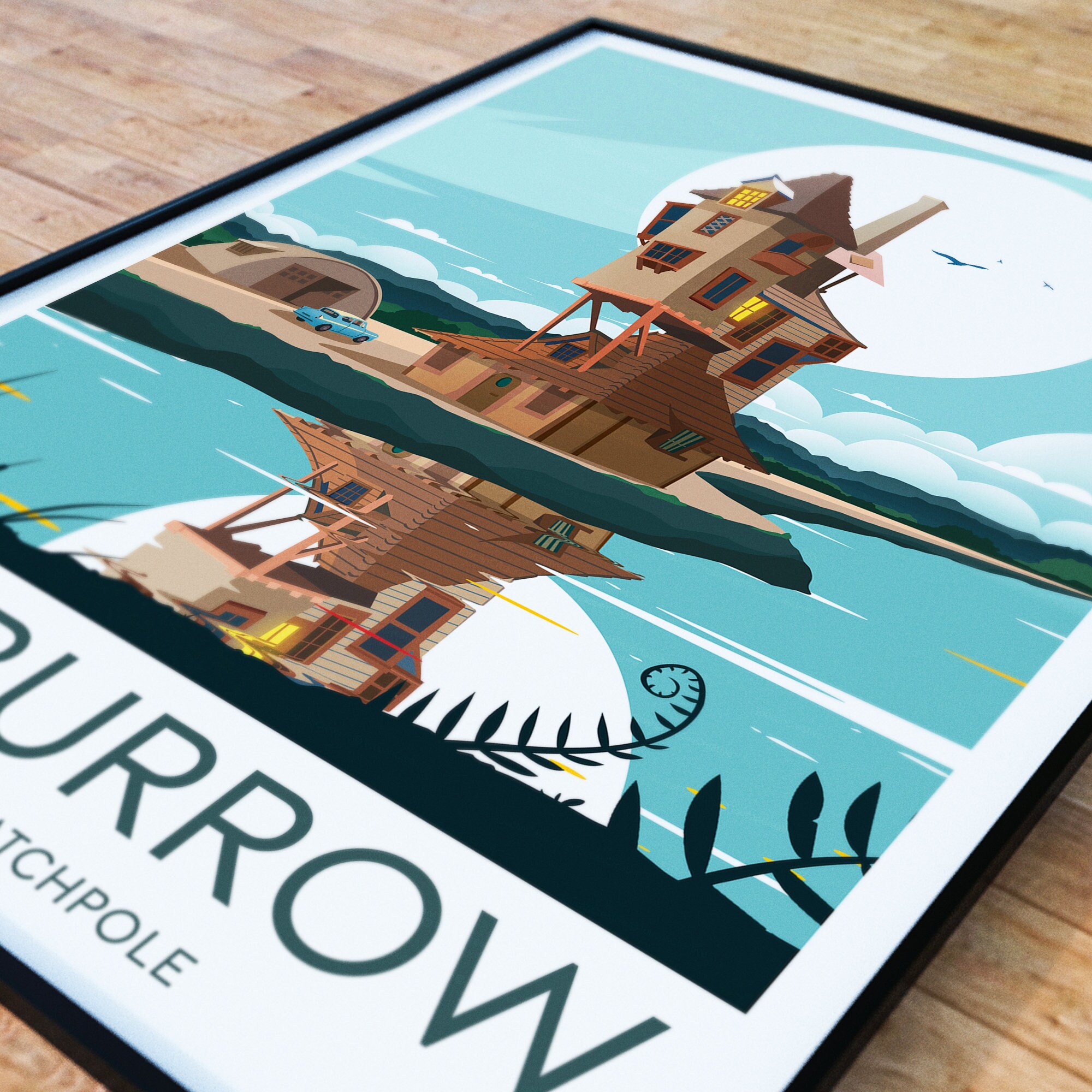 The Burrow - Ron Weasley Fan art, Hogwarts poster, Harry Potter fan art ...