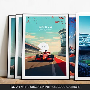 Monza F1 Print Italian Grand Prix, Monza Poster, Birthday Present ...