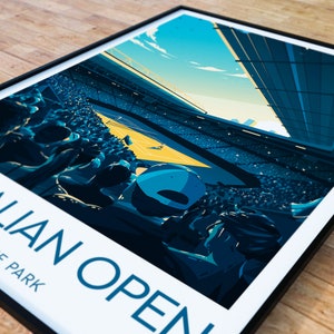 Australian Open Print Melbourne Park, Australian Open Artwork ...