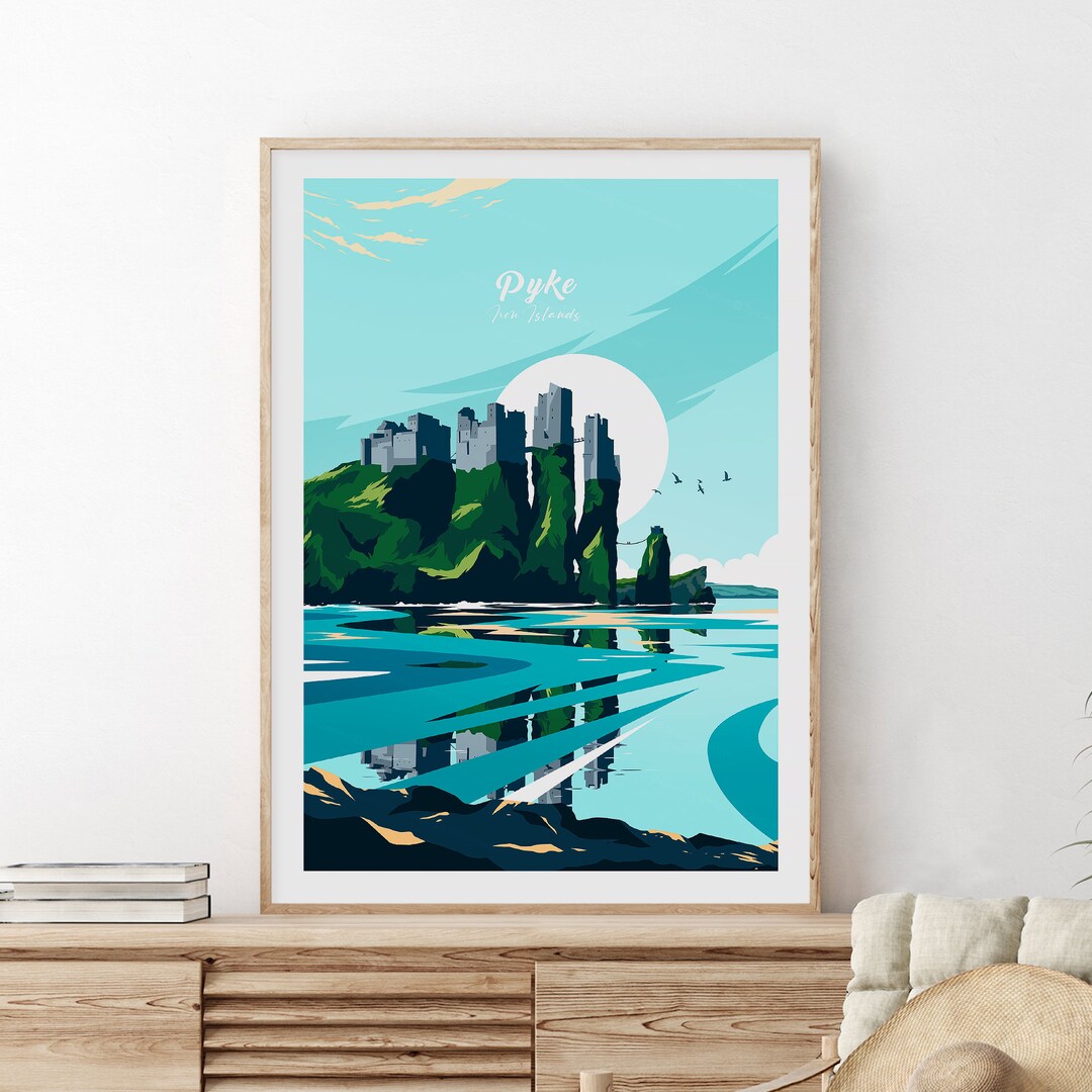 Pyke Print Iron Island, Game of Thrones, King's Landing Artwork, King's ...