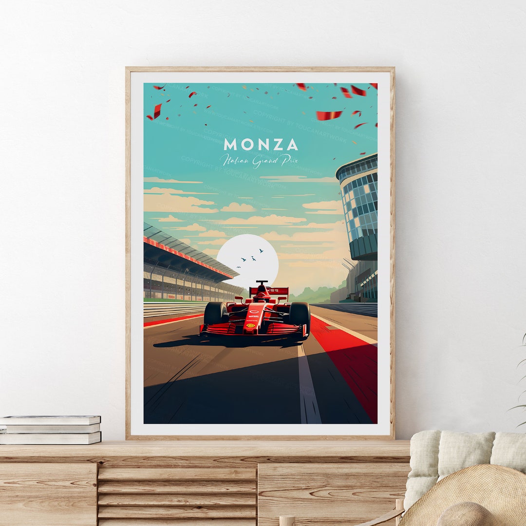 Monza F1 Print Italian Grand Prix, Monza Poster, Birthday Present ...