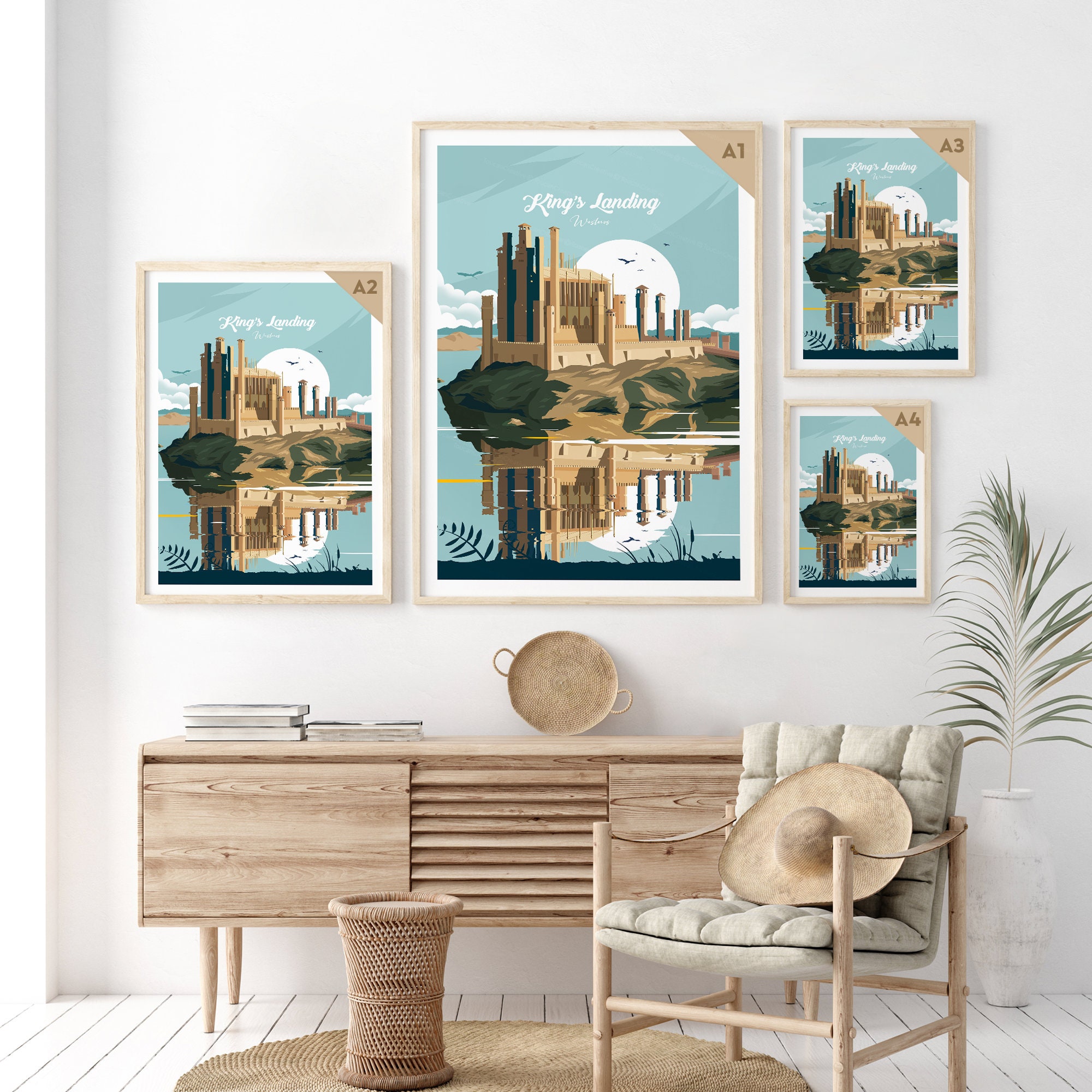 King's Landing - Westeros, Game Of Thrones poster sold by Fedora ...