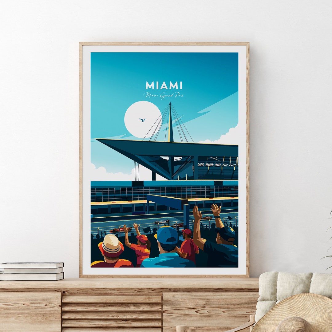 Miami F1 Print Miami Grand Prix, Miami International Autodrome ...