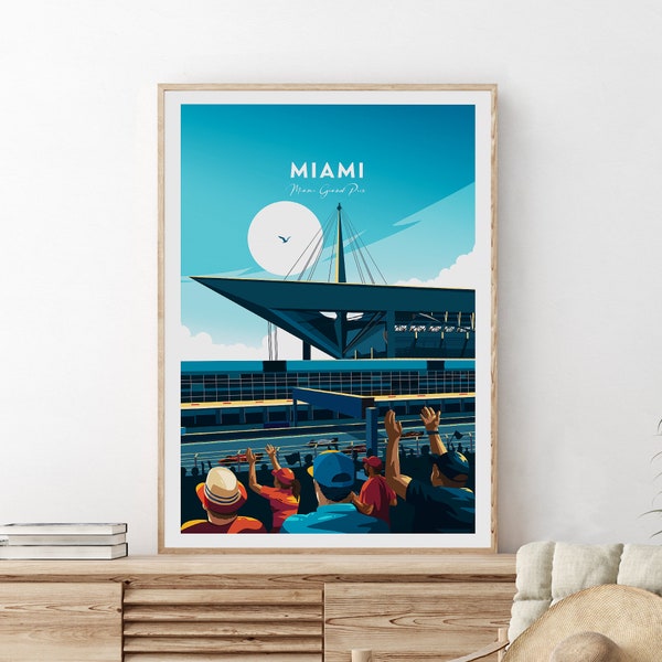 Miami Grand Prix Poster - Etsy