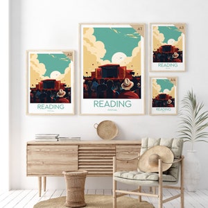 Reading Festival Print Reading Poster, Festival Artwork - Etsy