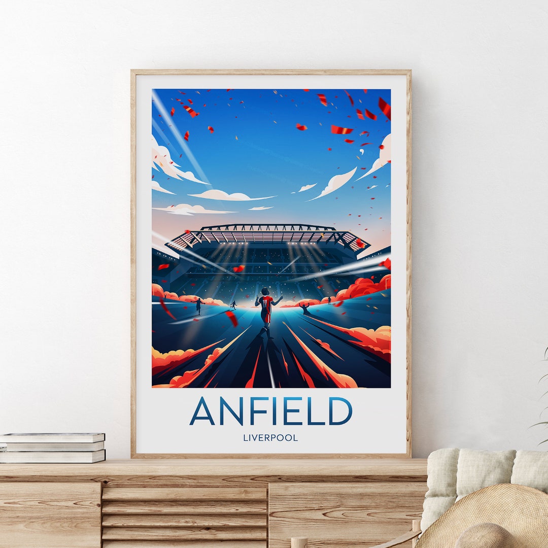 Anfield Stadium Poster Liverpool, Liverpool Artwork - Etsy