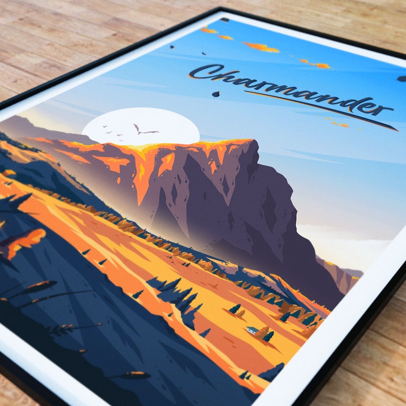 Charmander Poster Pokemon Fan Art - Etsy