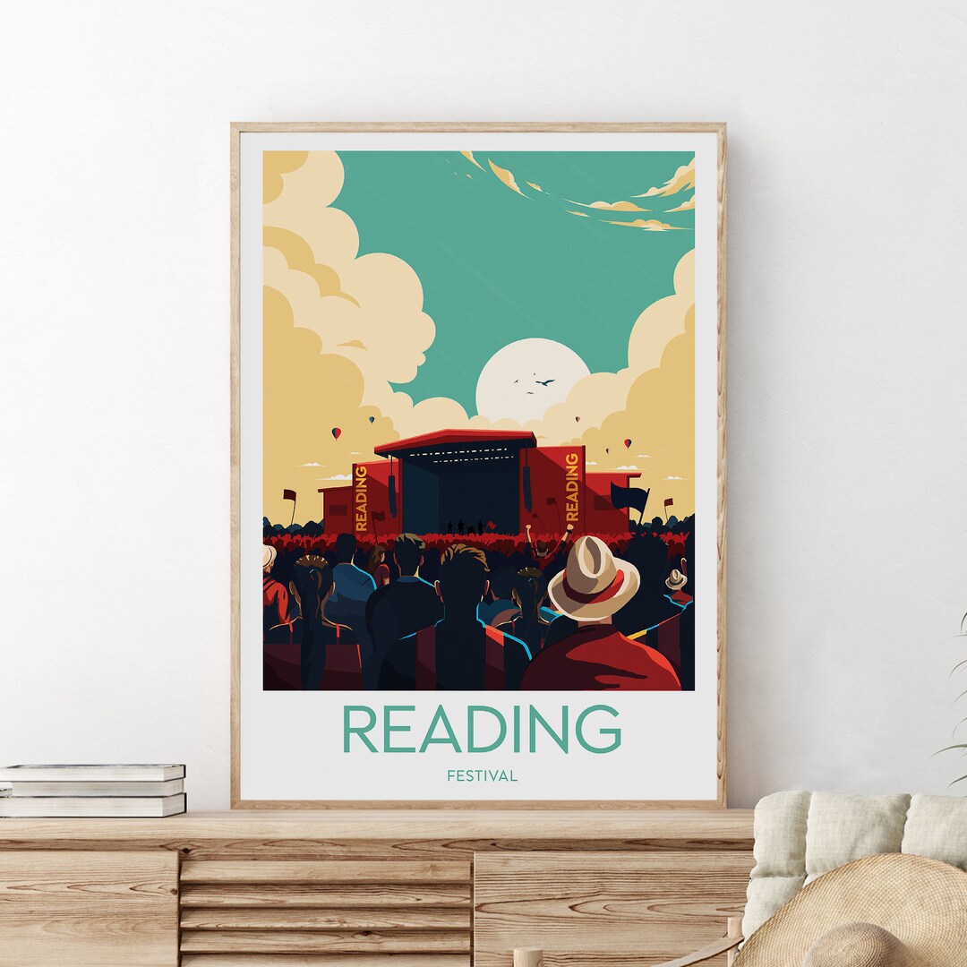 Reading Festival Print Reading Poster, Festival Artwork - Etsy