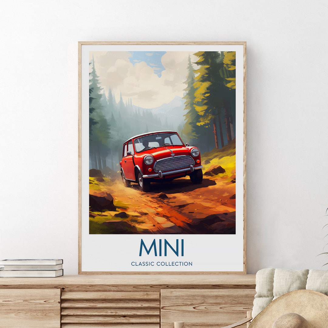 Mini Classic Car Posters. Classic Collection, Fan Art, Birthday Present ...