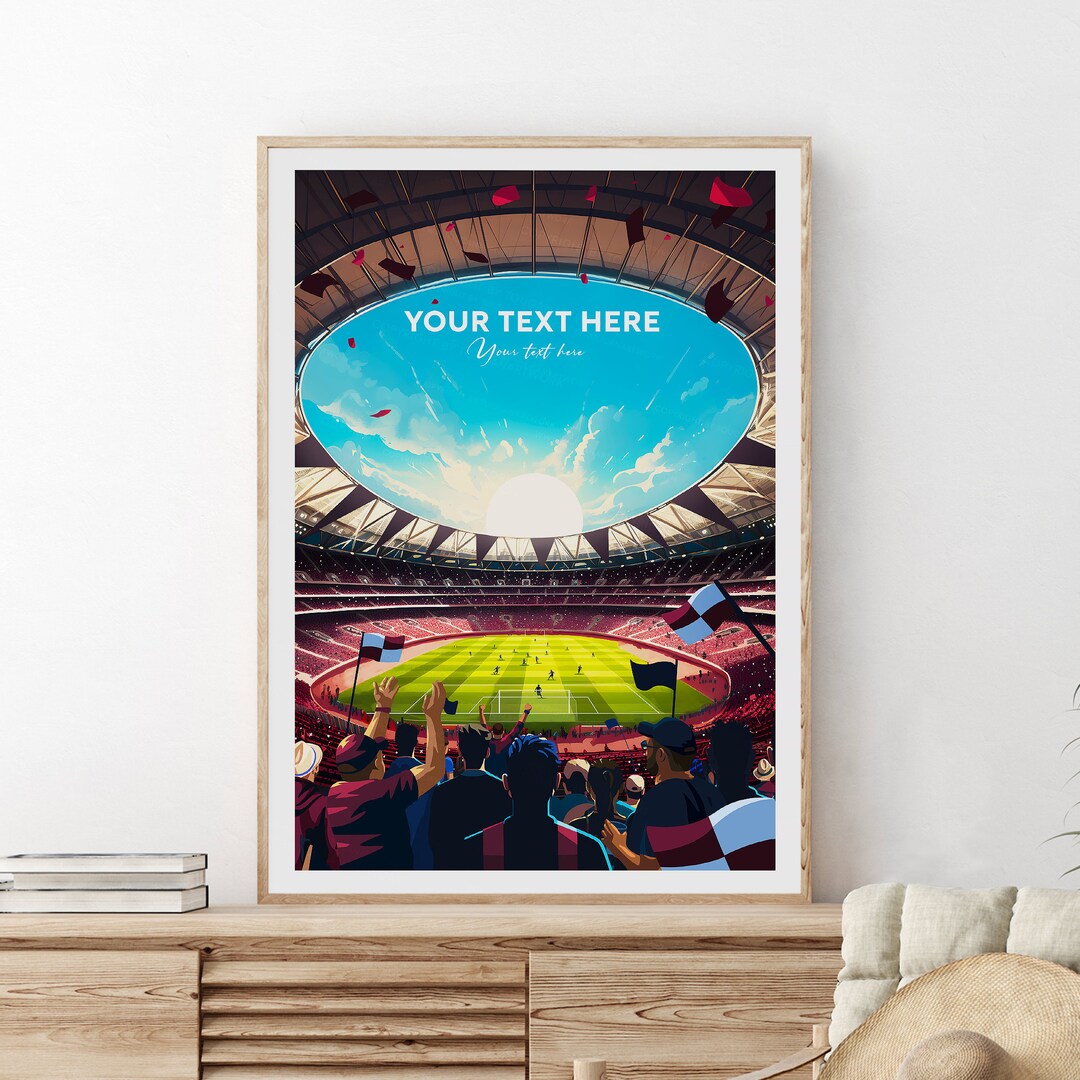 Custom Football Stadium Print Any Text Print Generic - Etsy