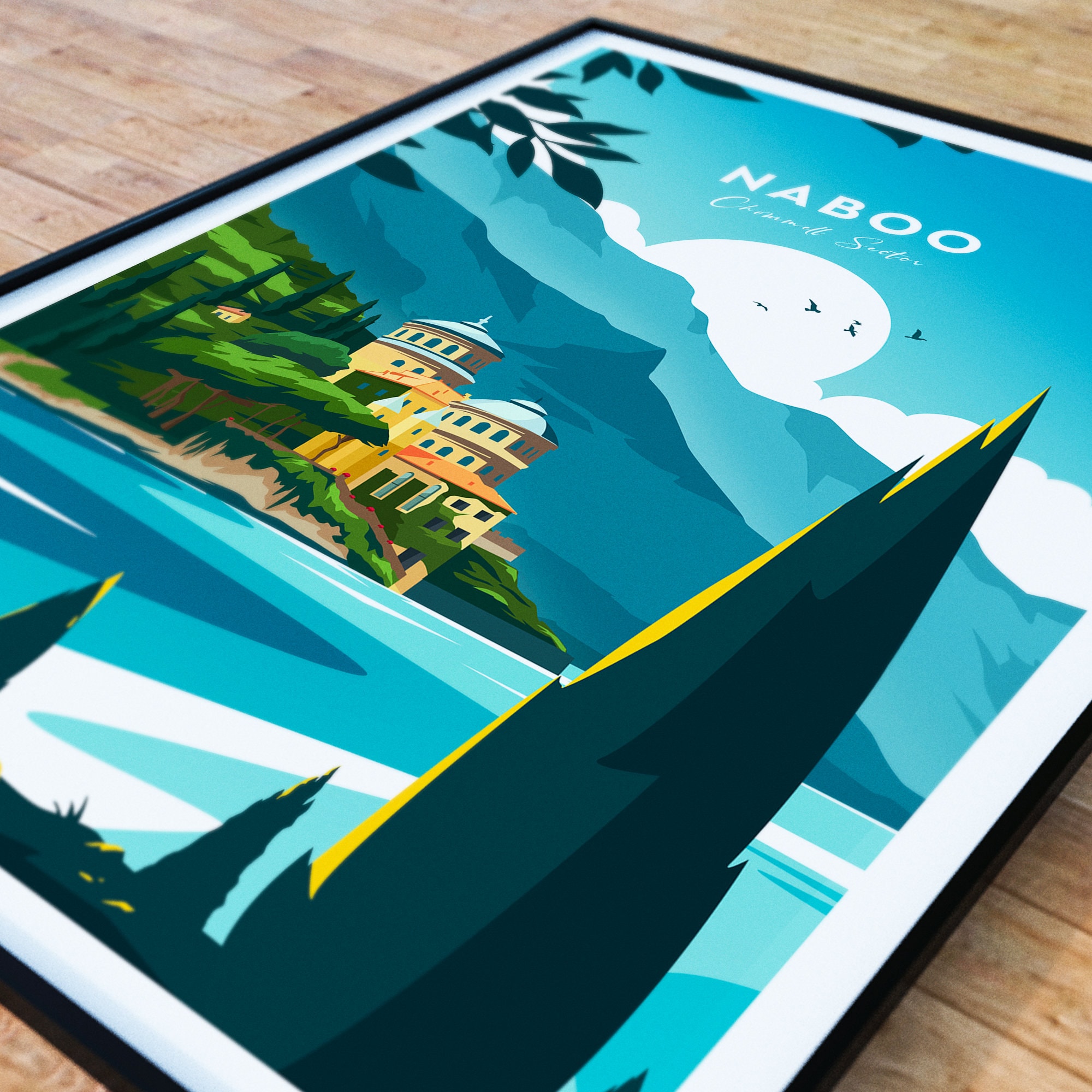 Naboo Print Chomell Sector Naboo Poster Naboo Art Star - Etsy UK