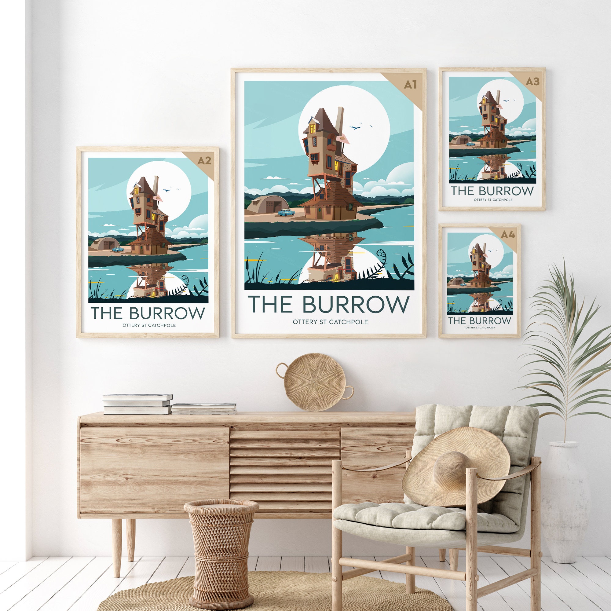 The Burrow - Ron Weasley Fan art, Hogwarts poster, Harry Potter fan art ...