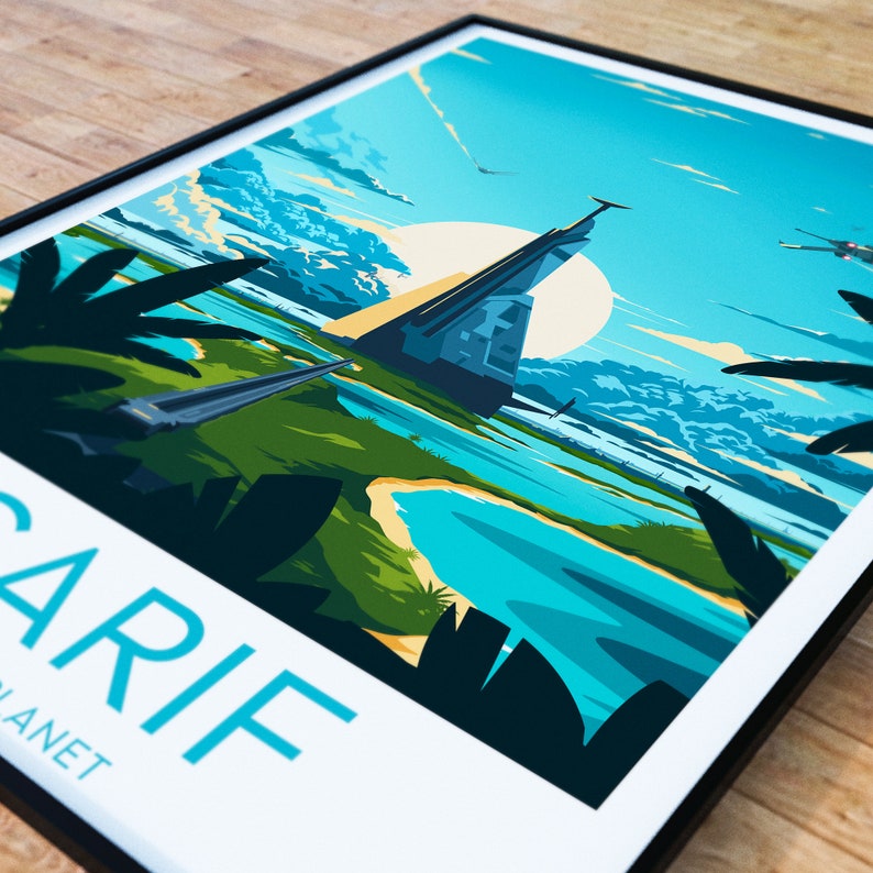 Scarif Print Outer Rim Scarif Poster Scarif Art Star Wars - Etsy
