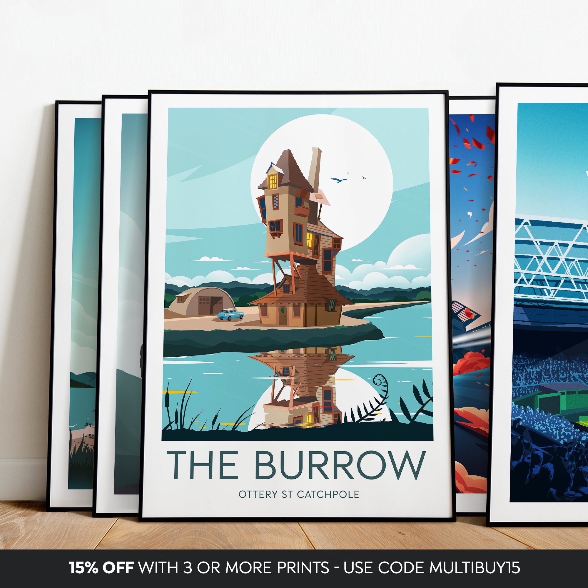 The Burrow - Ron Weasley Fan art, Hogwarts poster, Harry Potter fan art ...