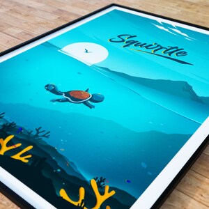 Squirtle Poster Pokemon Fan Art - Etsy