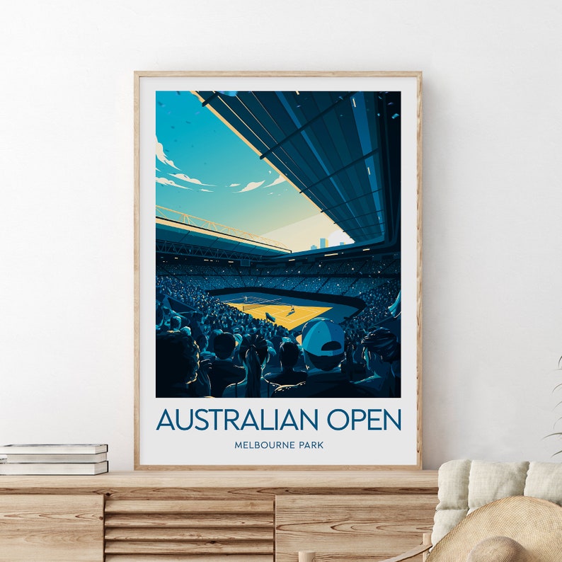 Australian Open Print Melbourne Park Australian Open - Etsy