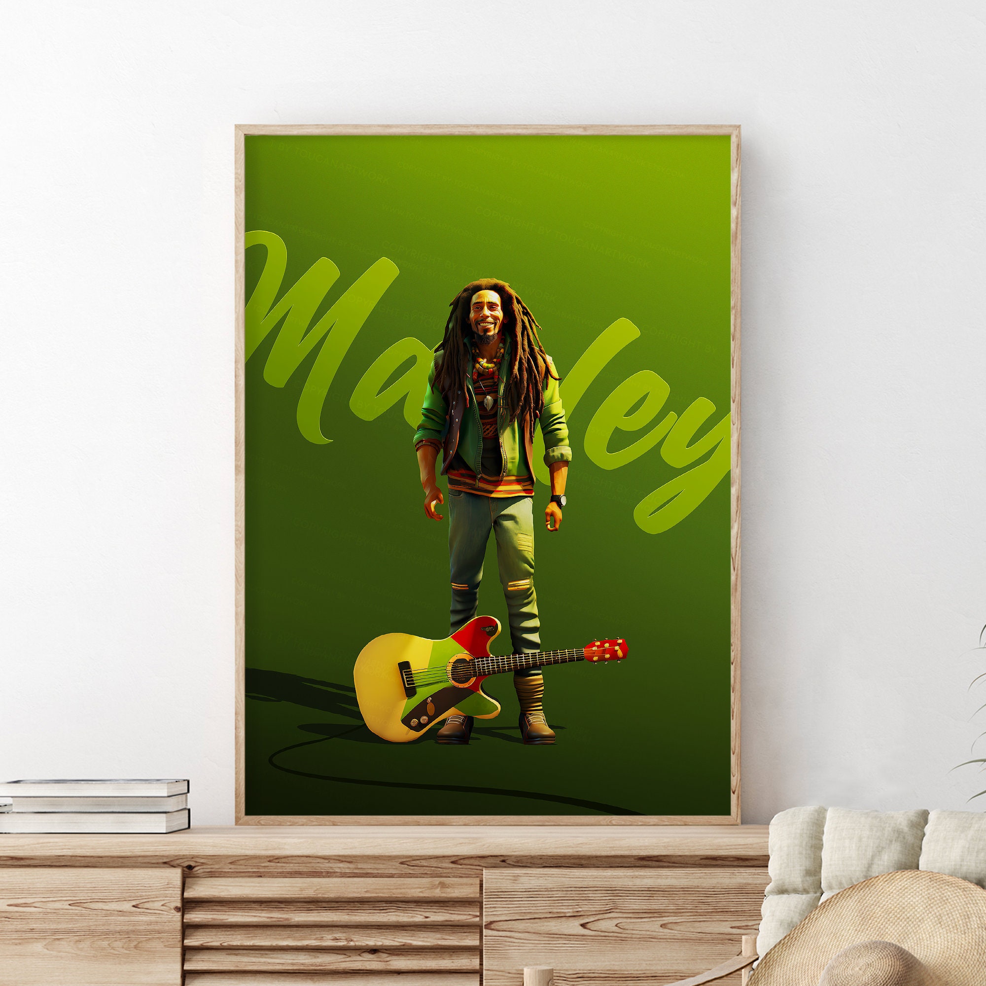 Bob Marley Poster Marley Fan Art Artwork Bob Marley Print - Etsy
