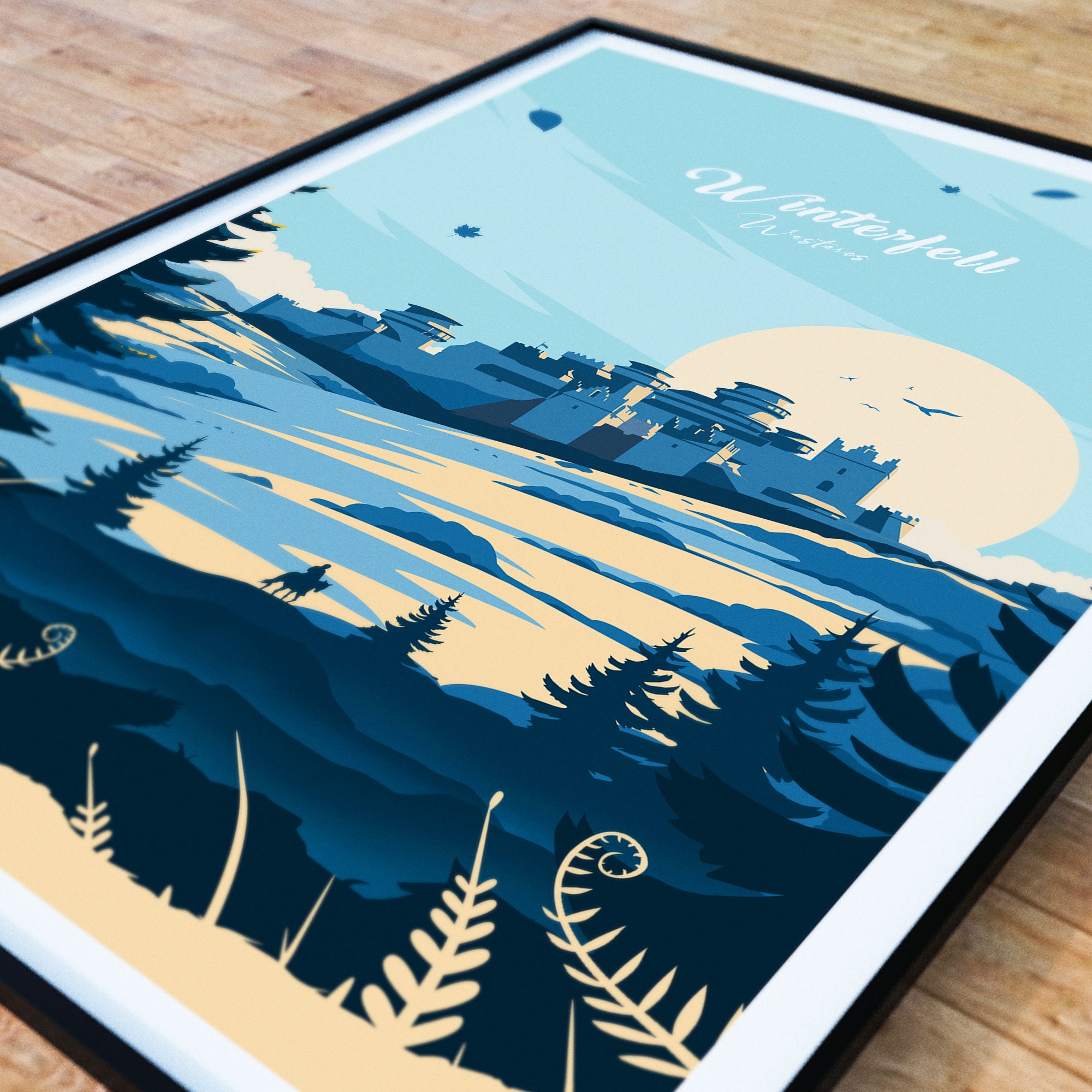 Winterfell print - Westeros, Game Of Thrones poster sold by Ukwuoma ...
