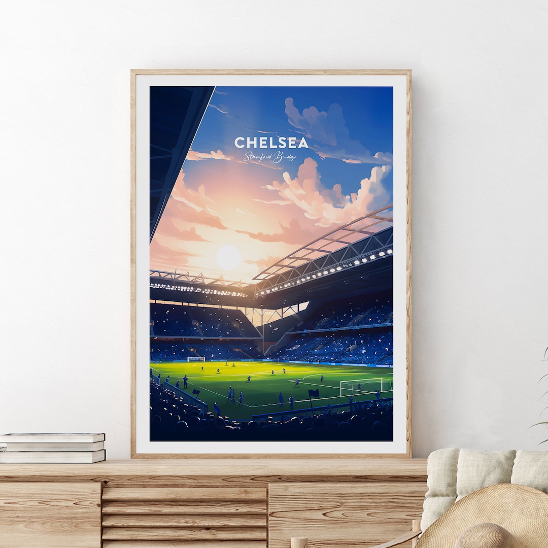 Chelsea Poster Stamford Bridge, Chelsea Artwork, Chelsea Print - Etsy