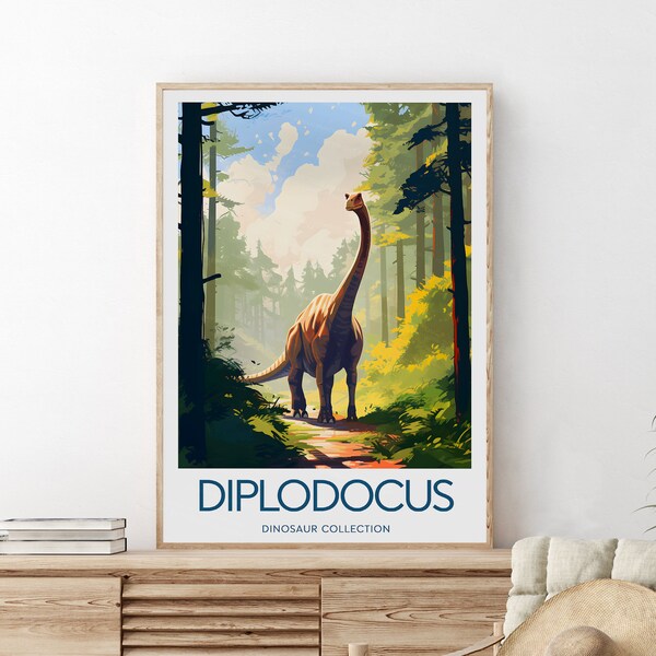 Dinosaur Poster - Etsy UK