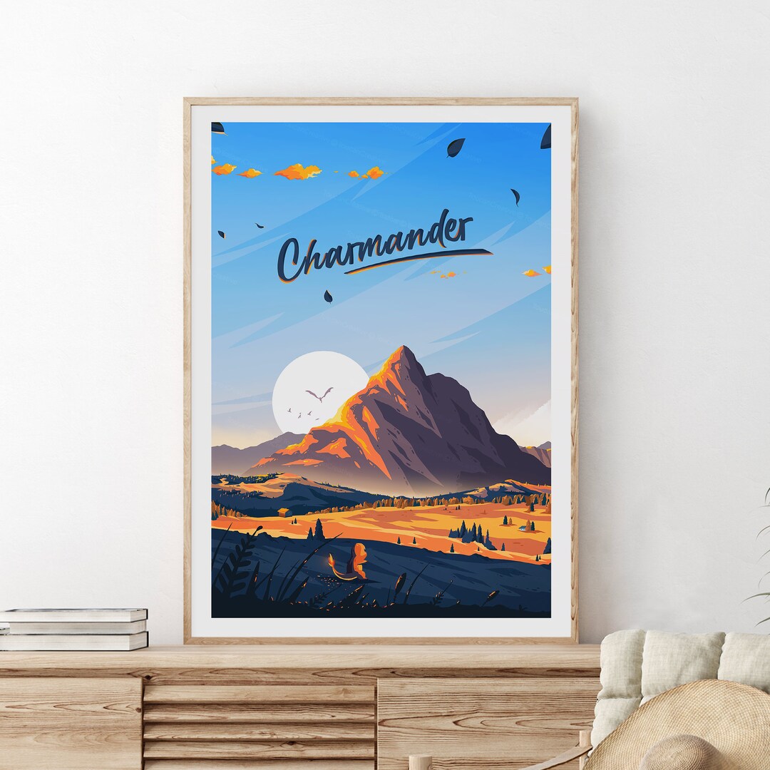 Charmander Poster Pokemon Fan Art - Etsy