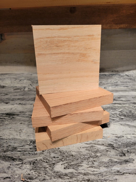 6x6 Wood Squares Pack of 6 Unfinished Wood Blocks - Etsy