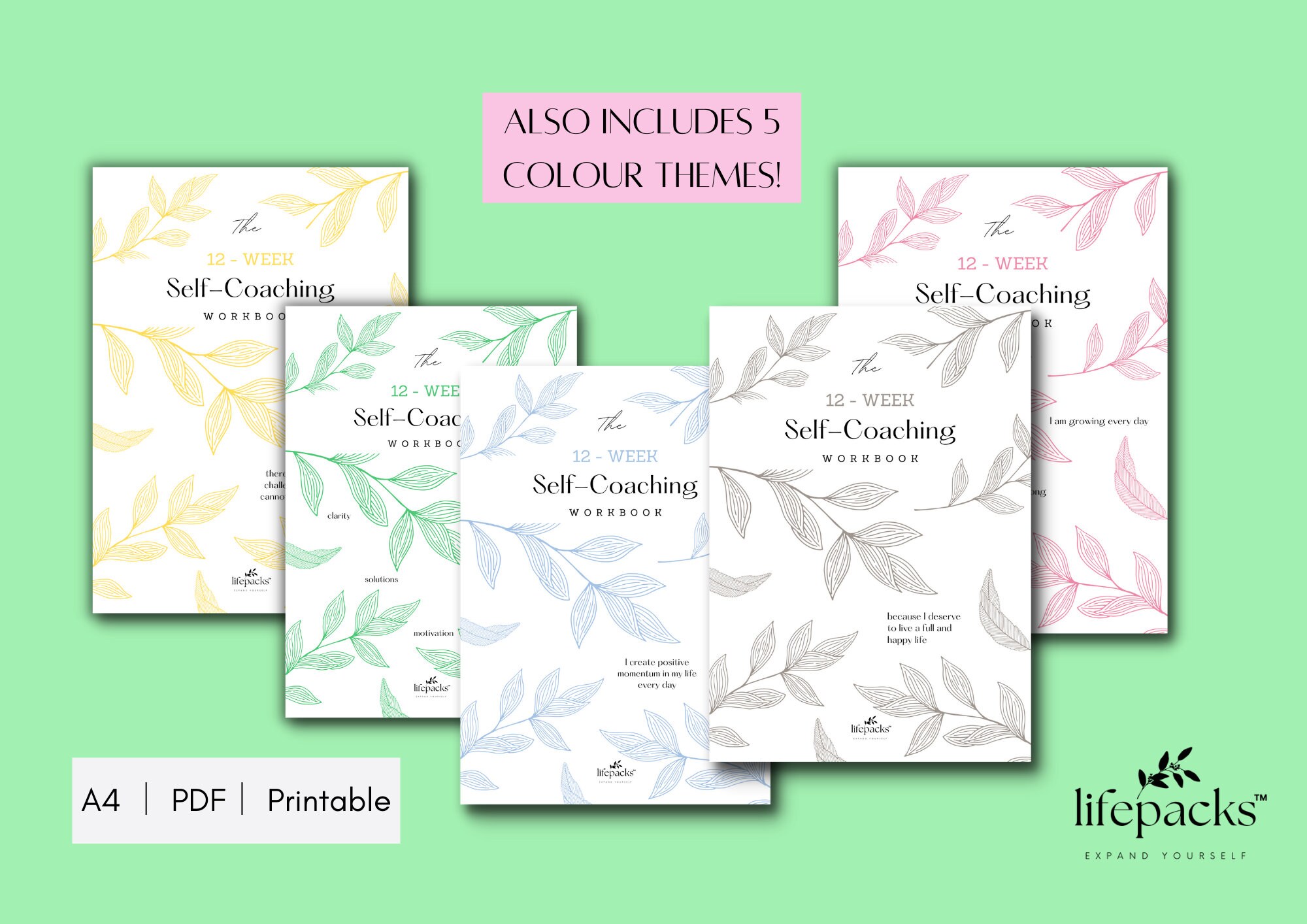 Life Goals Workbook Life Improvement Plan Personal Development Plan DIY ...