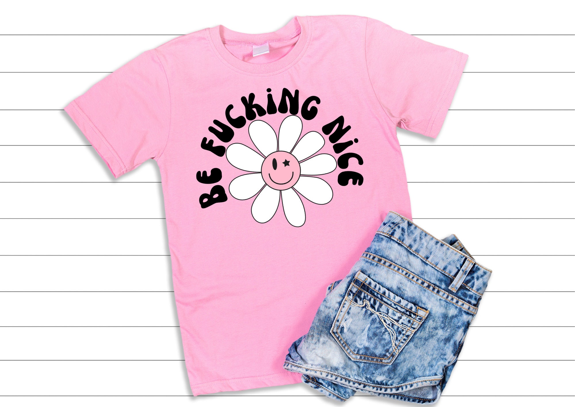 Be Fucking Nice/ Be Nice Tshirt/ Png/ Svg/ Smile Face - Etsy