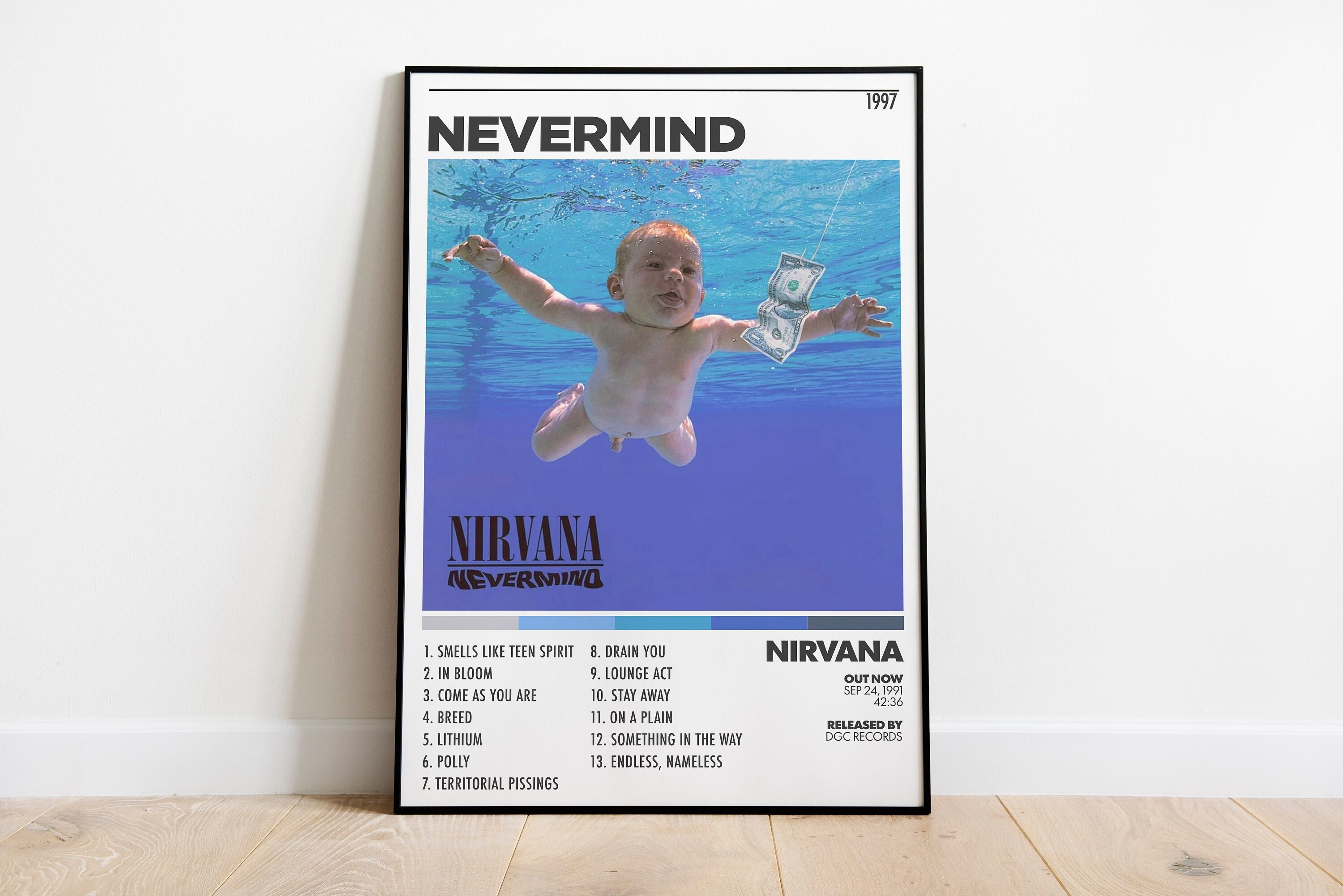 Nirvana - Nevermind Minimalist Album Cover Poster