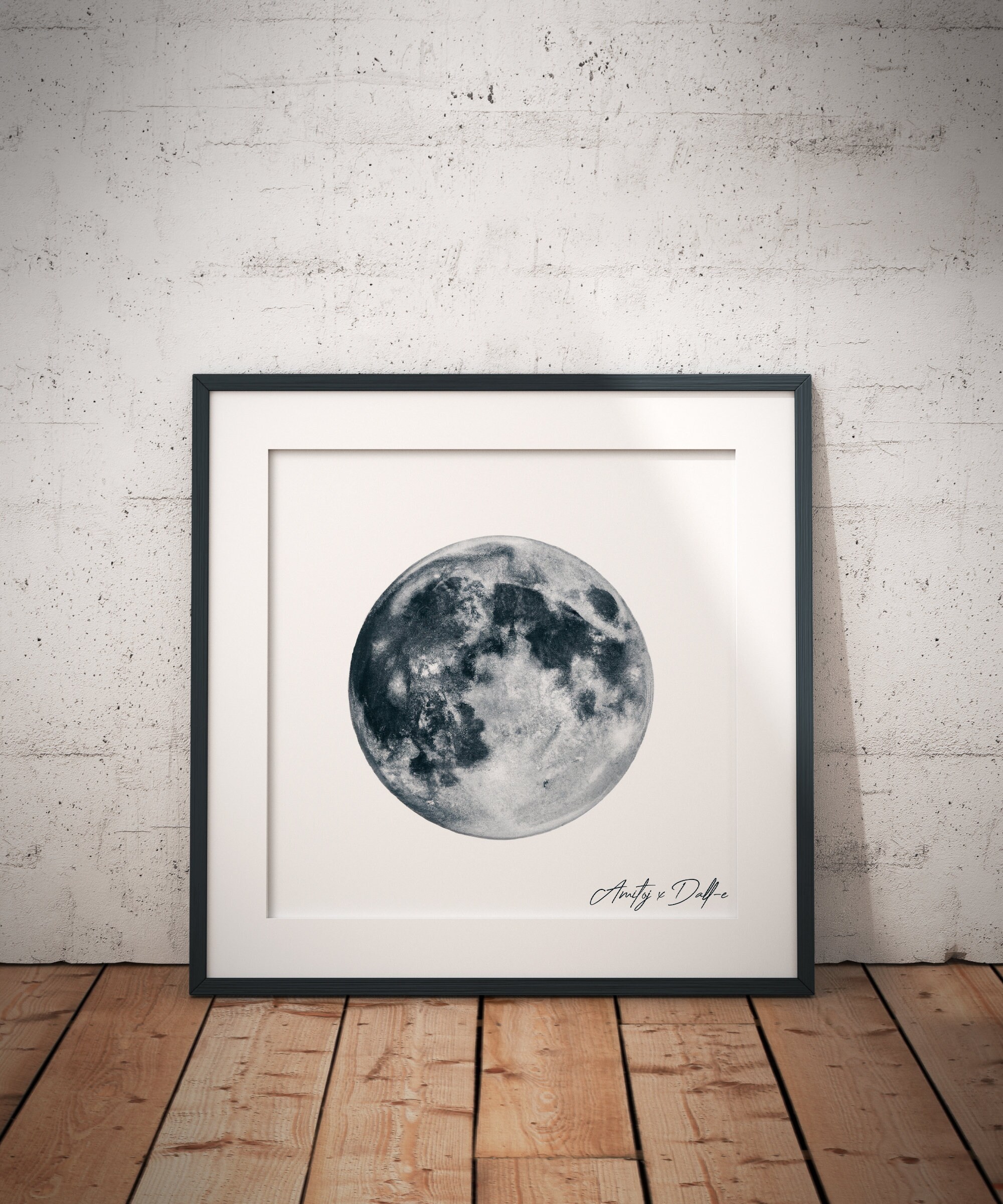 Printable Full Moon Art | Lunar Space Décor | Celestial Wall Art ...