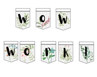 Wow Work Banner - Etsy