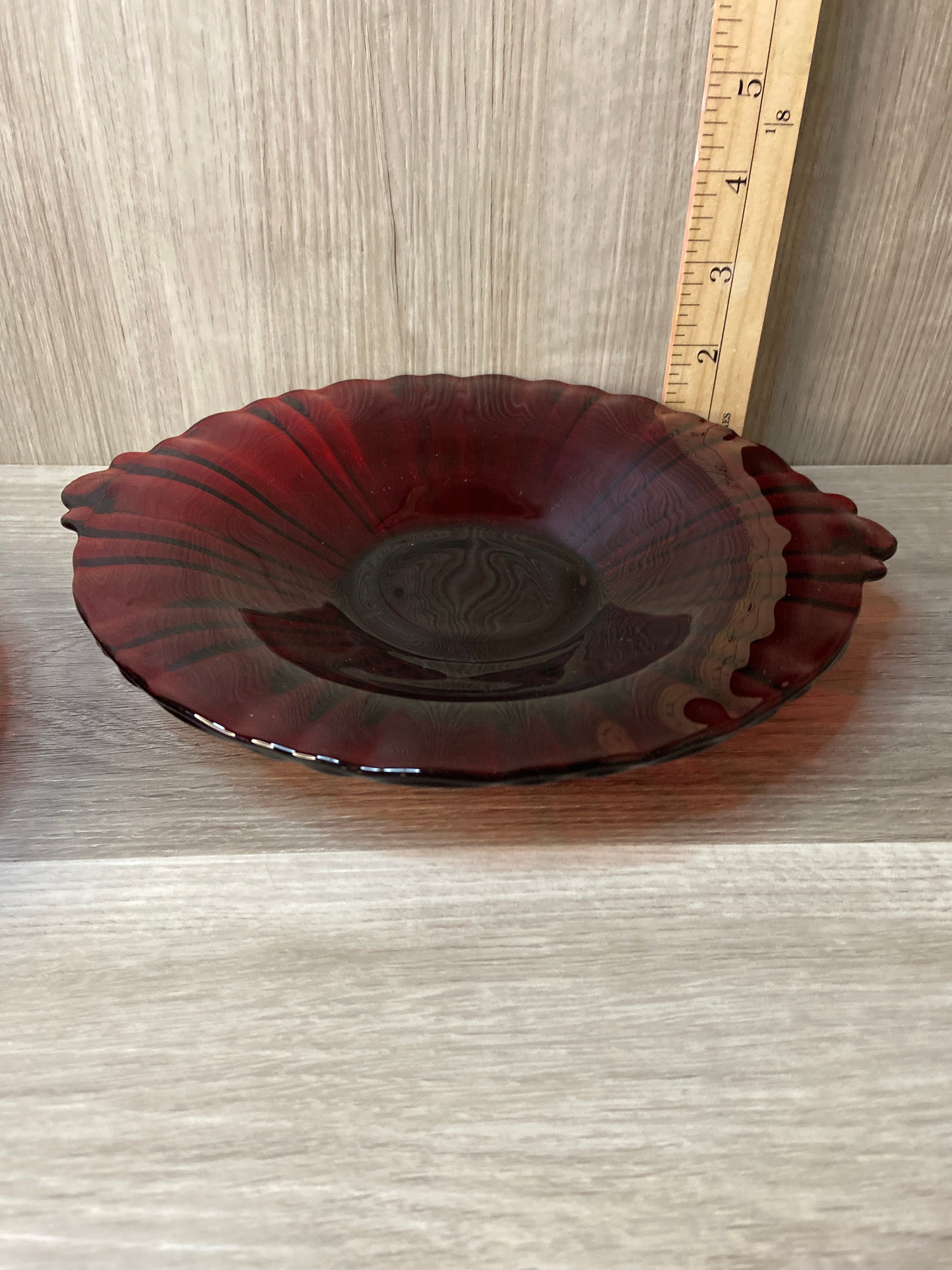 Anchor Hocking Vintage Ruby Red Glass Dishes - Etsy