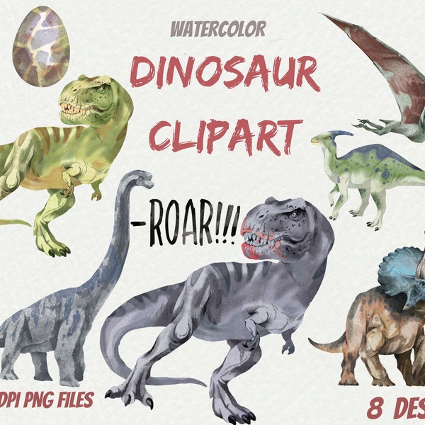 Dinosaur Clipart - Etsy