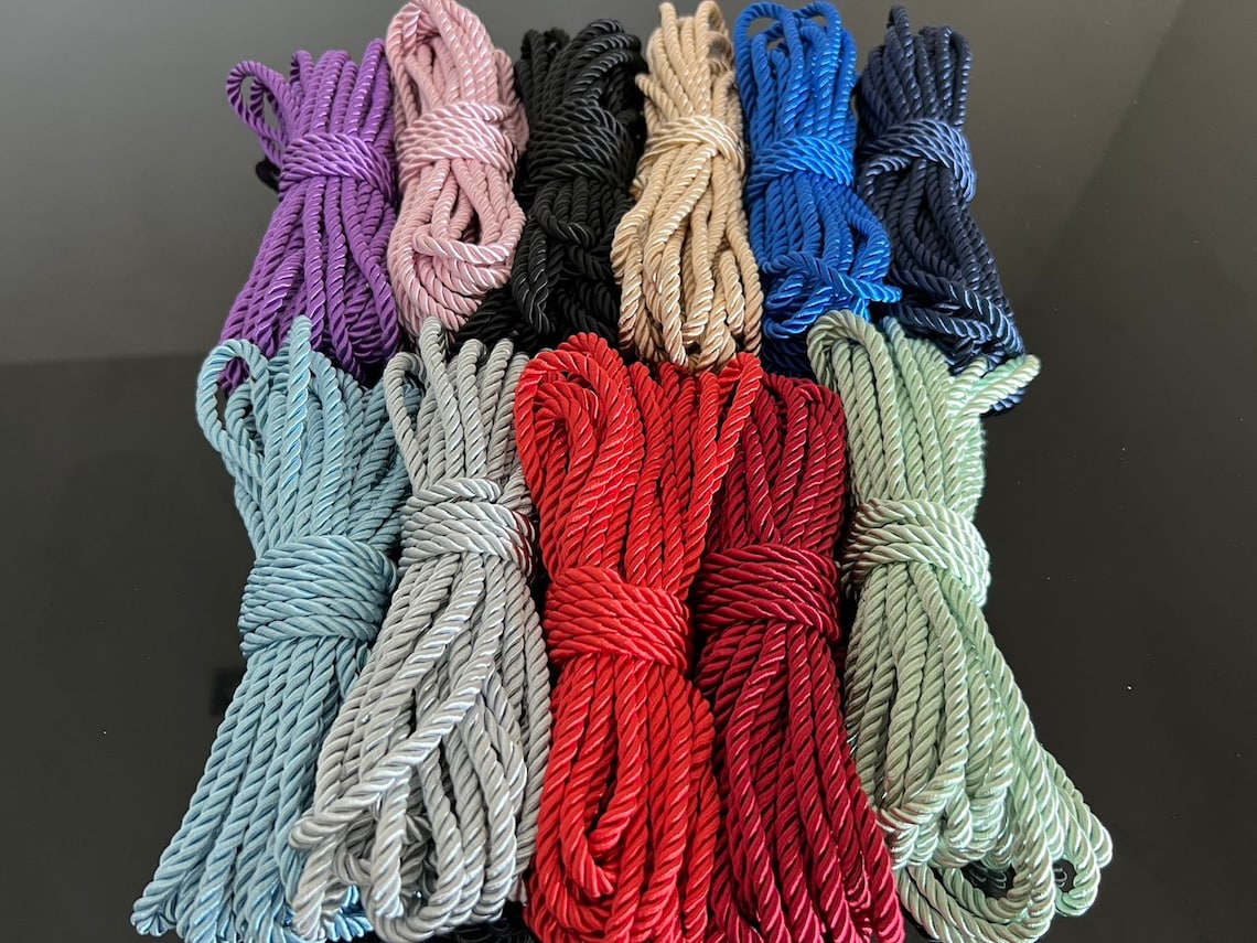 Dark Red Luxury Shibari Rope Bondage Bdsm Shibari Kink Accessories - Etsy