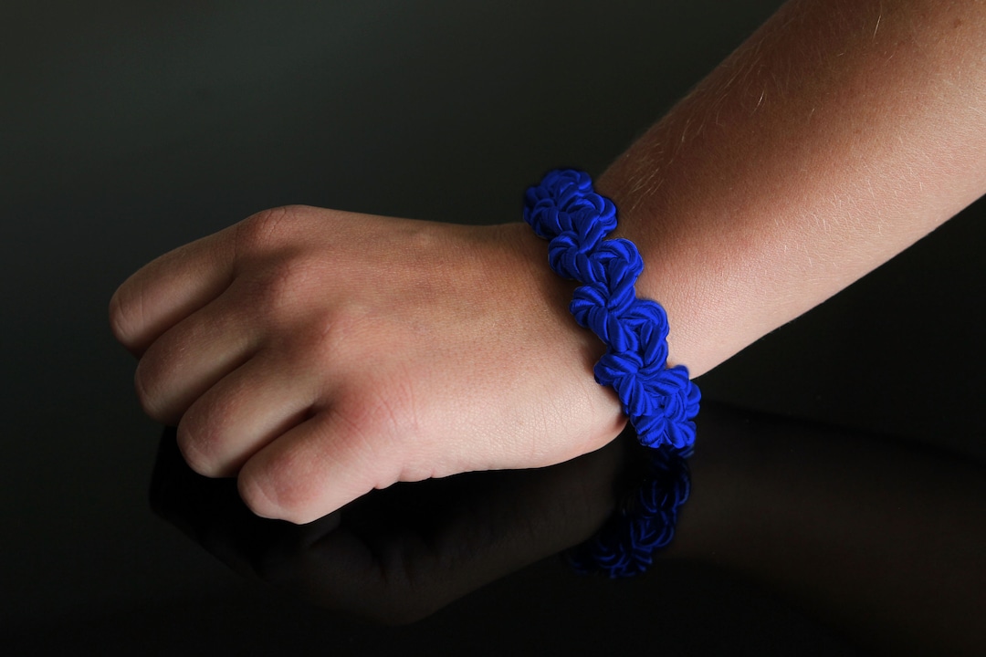 Blue Shibari Bracelet Bondage Bdsm Shibari Kink Accessories - Etsy