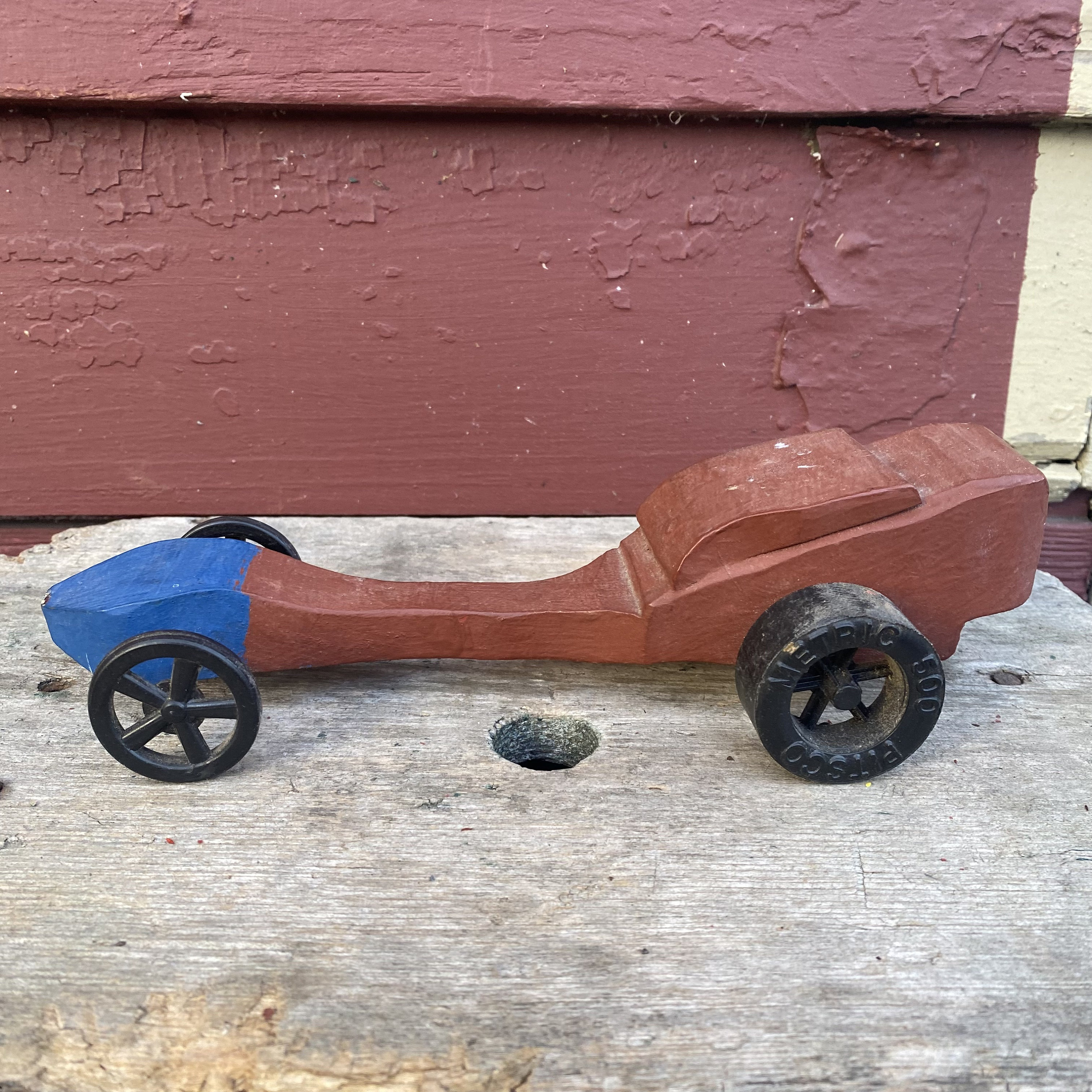 Vintage Pair of Hand Made Painted Wood Slot Cars - Etsy