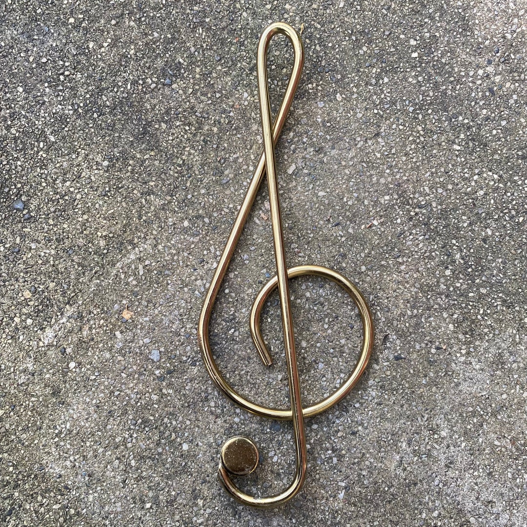 Oversize Brass Music Note Paperclip With Original Packaging "be in Tune ...