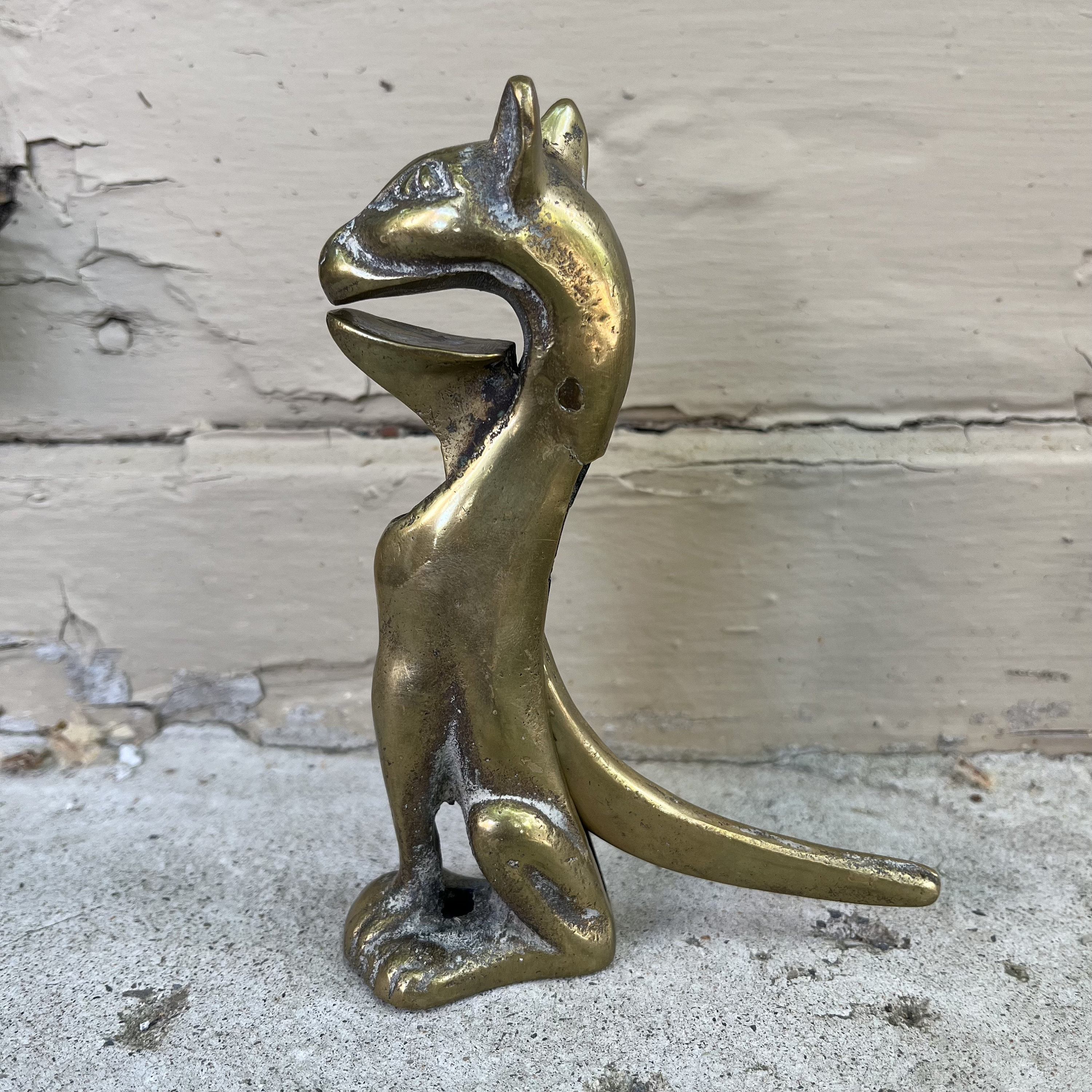 Vintage 19th C Victorian Solid Brass CAT Nutcracker - Etsy