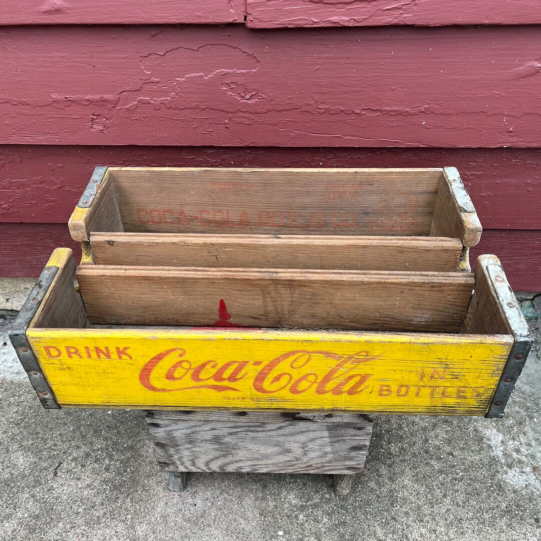 Vintage 1950's Coca Cola Crate Box Cut and Modified Into a Drawer With ...