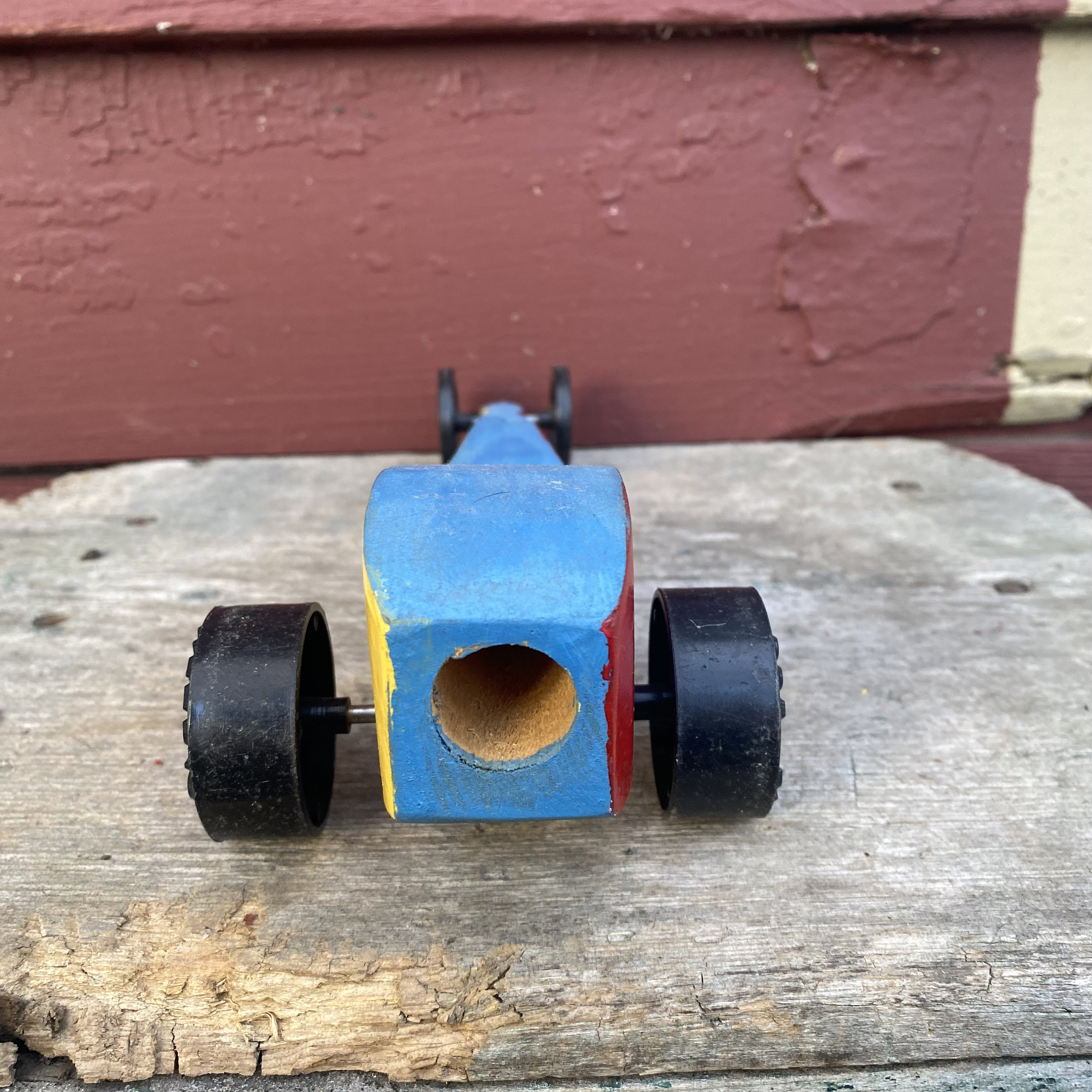 Vintage Pair of Hand Made Painted Wood Slot Cars - Etsy