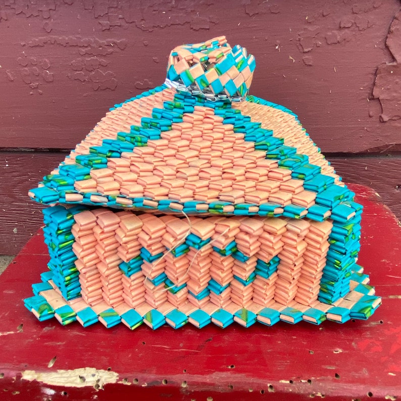 Vintage Outsider Prison Art Candy Wrapper Keepsake Jewelry Box - Etsy