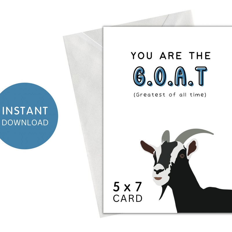 Goat Birthday Card - Etsy