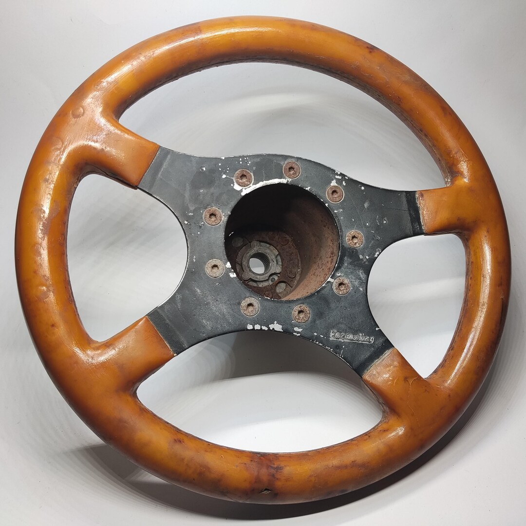 Vintage Formuling Steering Wheel - Made in France, Retro Car Part ...