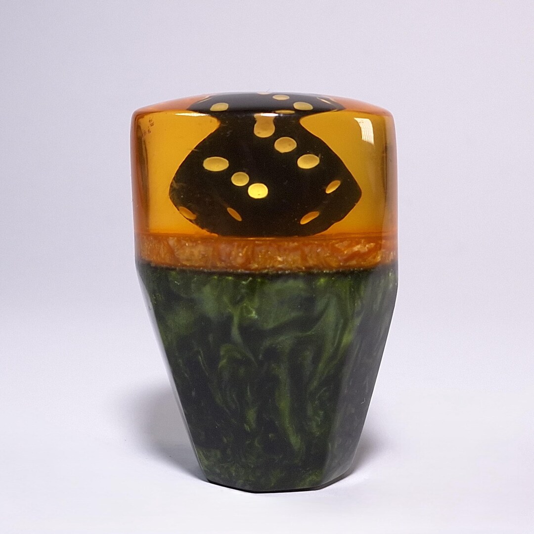Vintage Dice Gear Shift Knob With Amber Look Effect - Etsy
