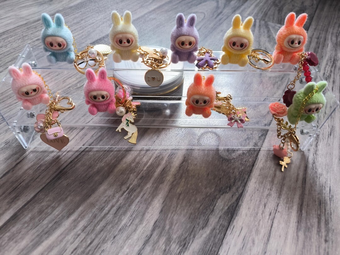 Cell Phone Key Ring, Labubu Mini Monster Key Ring, Labubu Phone Jewel ...