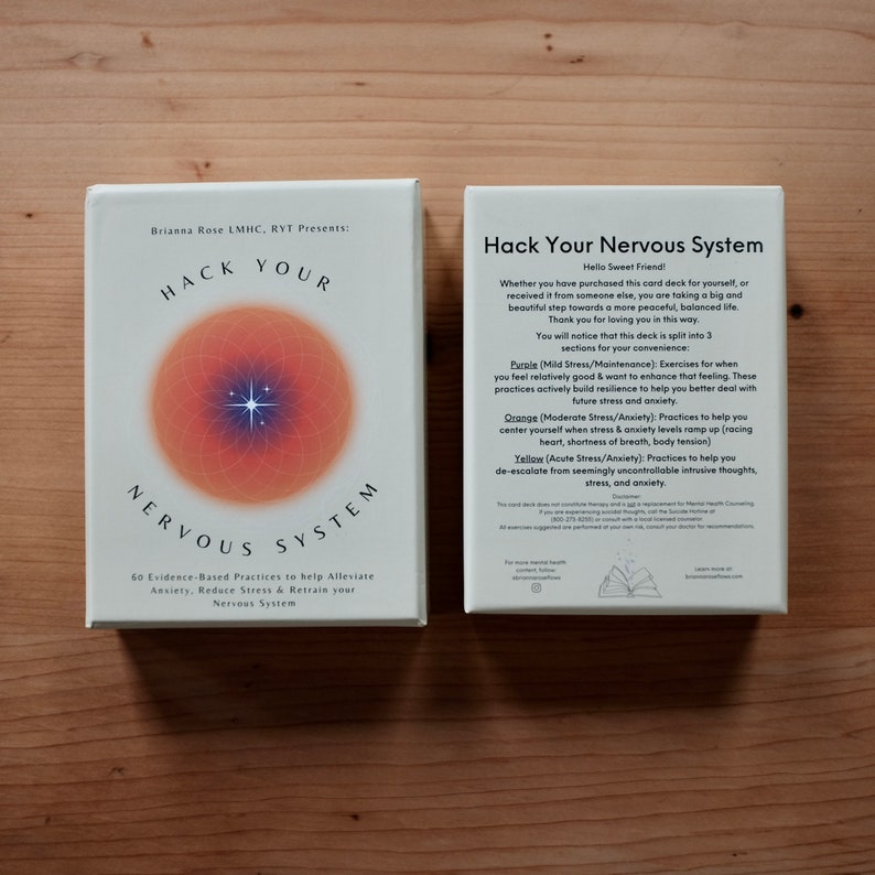 Hack Your Nervous System Card Deck ENGLISH - Etsy