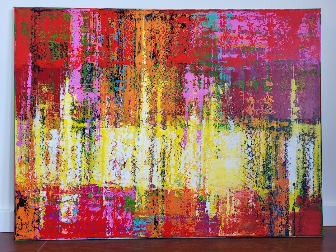 Acrylic Painting, Acrylic Painting, Squeegee Painting, Abstract - Etsy