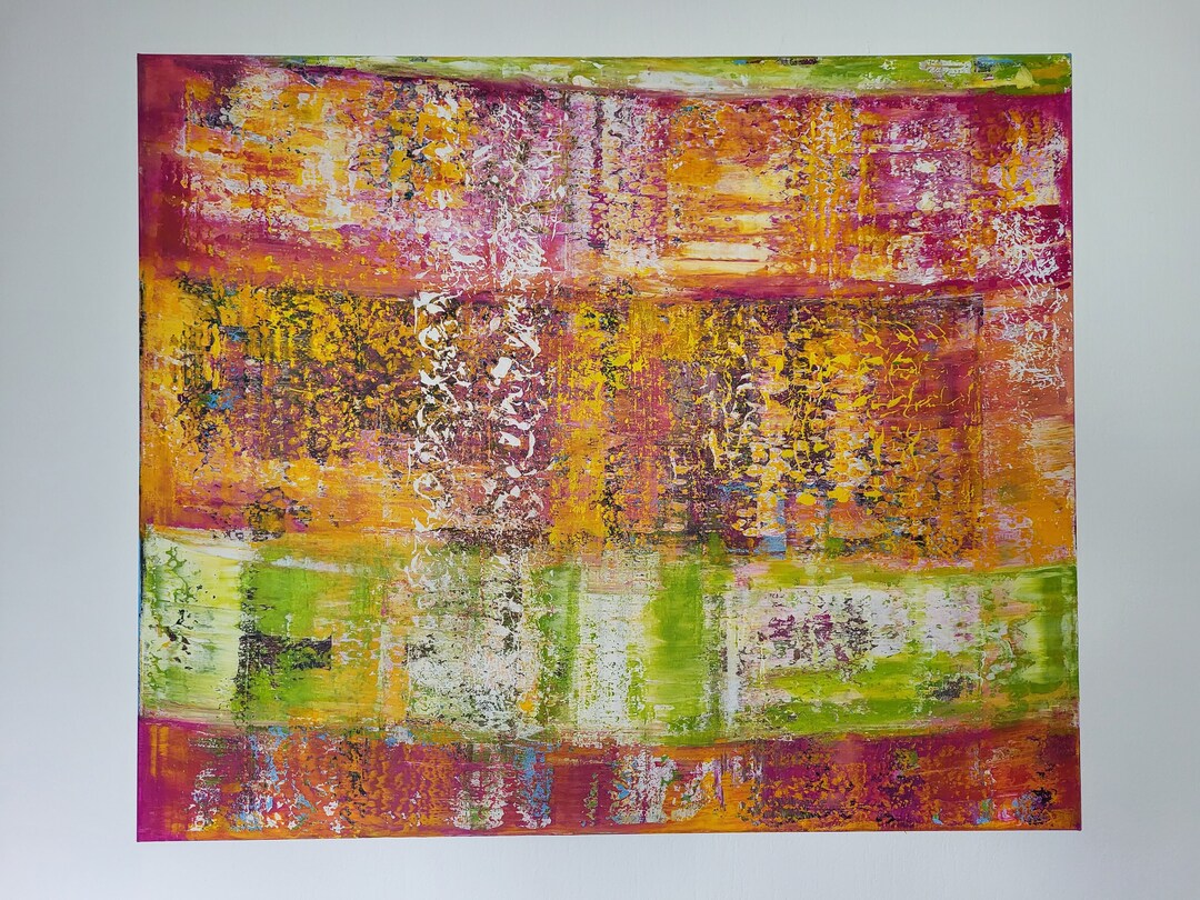 Acrylic Painting Acrylic Painting Abstract Squeegee Technique After ...